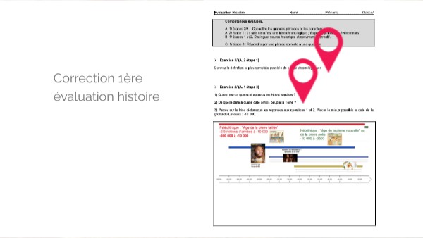 correction évaluation Paléolithique | Genially