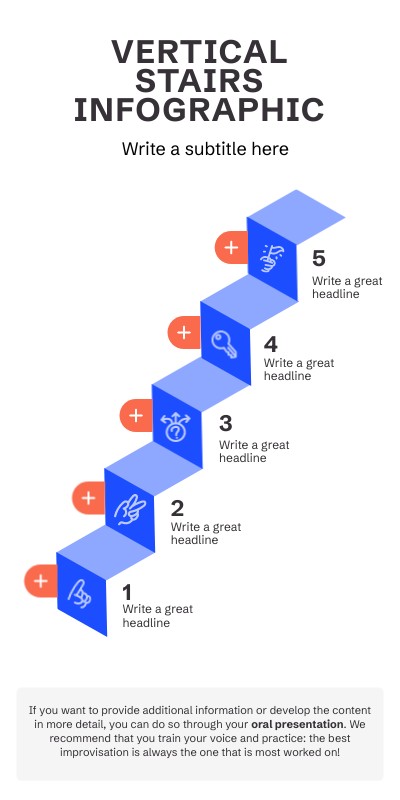 Vertical Stairs Infographic | Genially