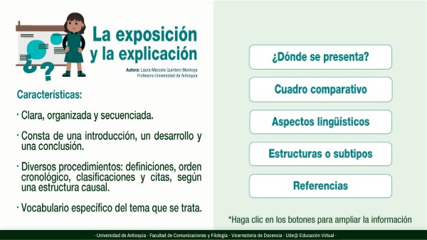 La exposición y la explicación | Genially