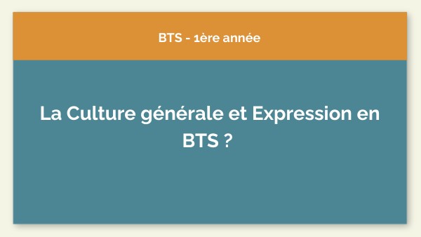 BTS ASS 1ère année | Genially