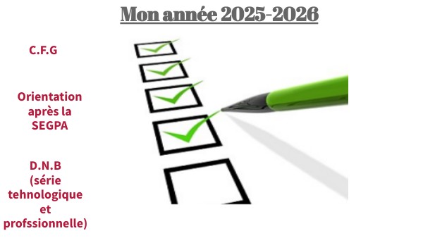 mon année 2025-2026 | Genially