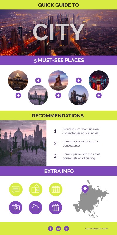 TRAVEL GUIDE INFOGRAPHIC | Genially