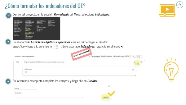 03.06 Formulación indicadores OE | Genially