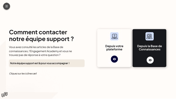 Support - contacter le support | Genially