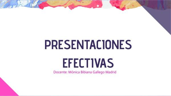 Presentaciones efectivas | Genially