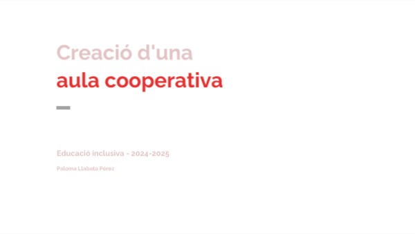 Aula cooperativa | Genially