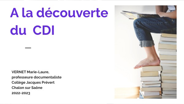 A la découverte du CDI | Genially