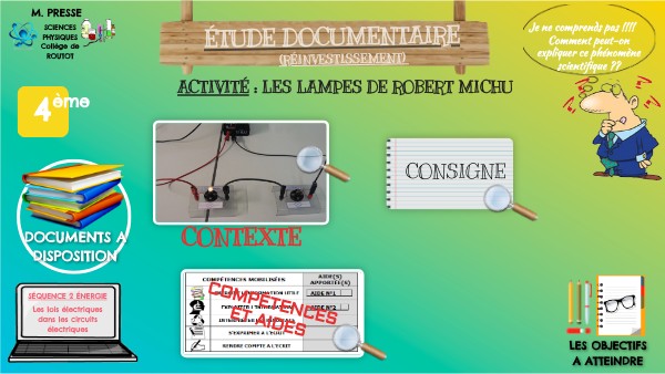 4ÈME_ÉNERGIE ch2_ACTIVITÉ2_loi d'intensité circuit série | Genially