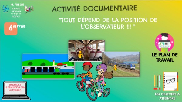 6ème_MOUVEMENT_ACTIVITÉ3_position de l'observateur (objet de référence) | Genially