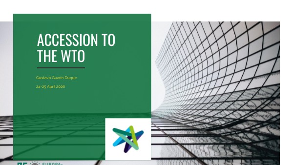 WTO Law | Genially