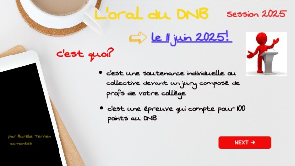 Oral du DNB | Genially