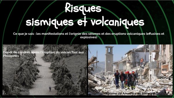 4ieme Risques sismiques et volcaniques | Genially