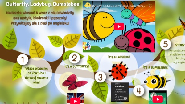 Butterfly, Ladybug, Bumblebee - Bajerska | Genially
