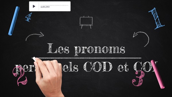 Les pronoms personnels COD et COI | Genially