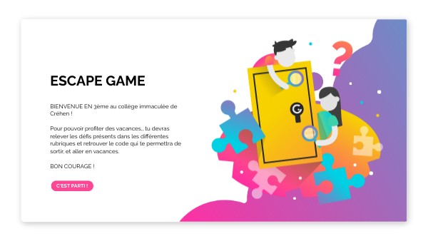 Stats escape game 3ème | Genially