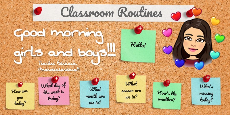 Classroom routines | Genially