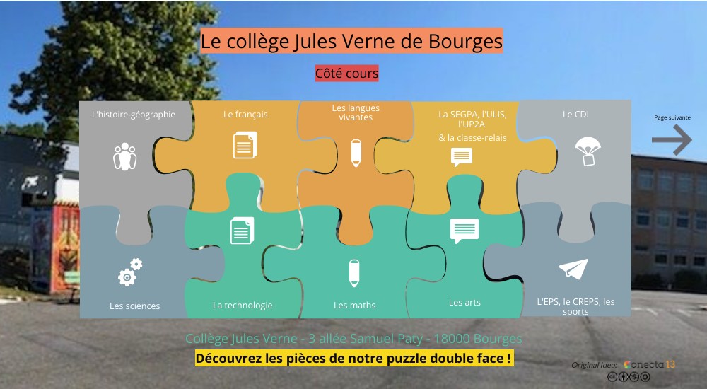 [Version site] Le collège Jules Verne en puzzle 2025 | Genially