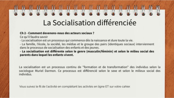 La Socialisation différenciée | Genially