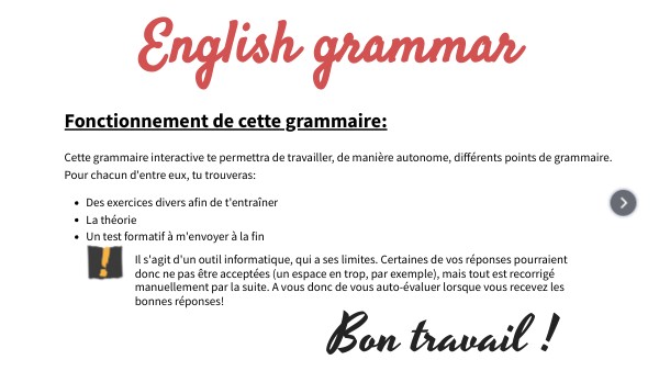 English grammar | Genially