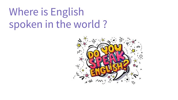 the English-speaking world | Genially