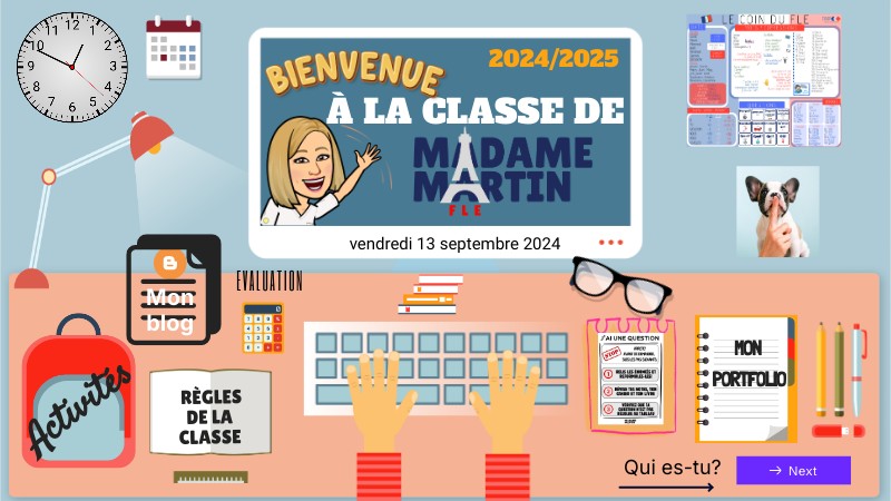 La classe de Madame Martin | Genially