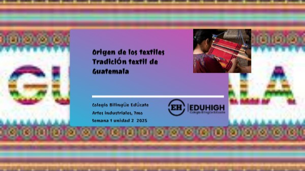 Origen de los textiles AI 7mo S1U2 2025 | Genially