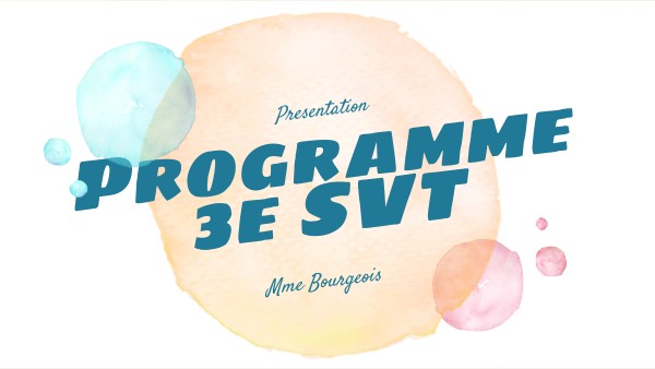 PROGRAMME 3e NORRENT | Genially
