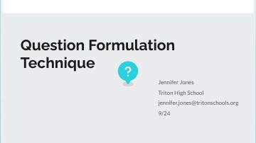 Copy of Question Formulation Technique | Genially