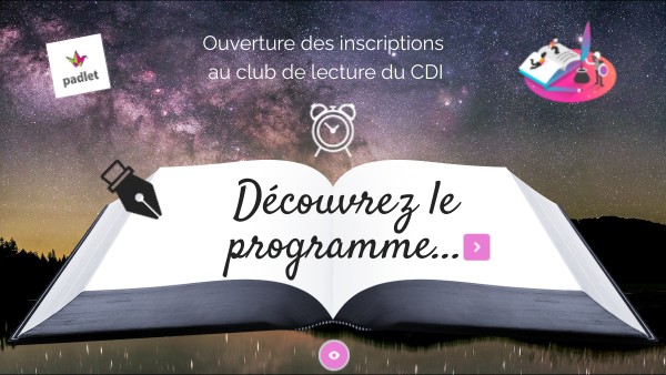 Club de lecture | Genially