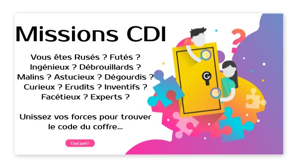 Missions CDI 2nde TIMER | Genially