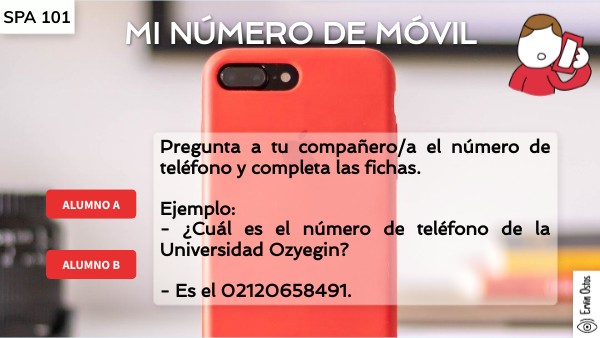 SPA 101 - NÚMERO DE MÓVIL