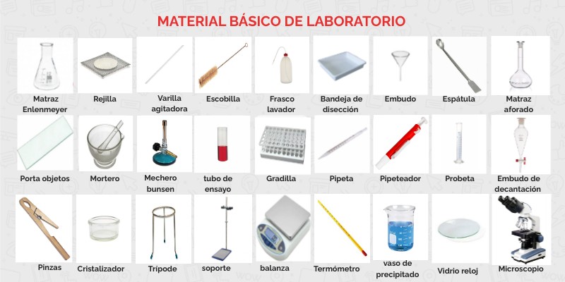 Material básico de laboratorio | Genially