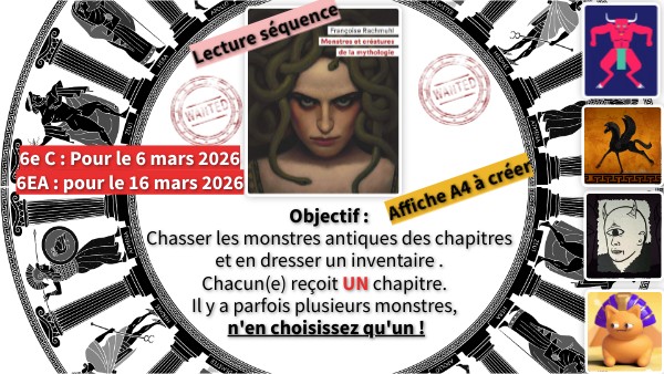 6e - Chasse au monstre mythologique | Genially