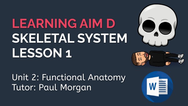 Skeletal System - Lesson 1 | Genially
