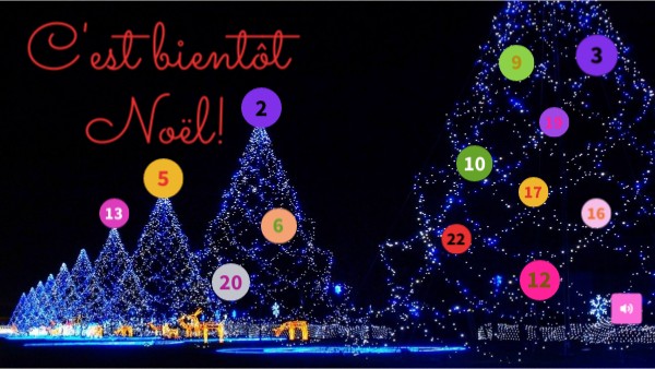 Calendrier avent 2024 | Genially