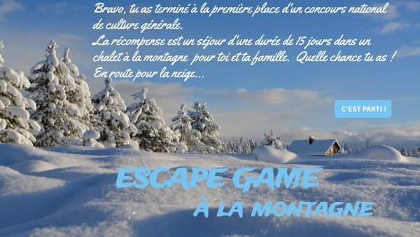 Escape Game à la montagne | Genially