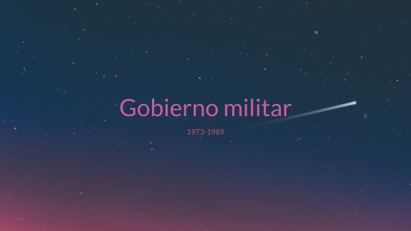 Gobierno militar | Genially