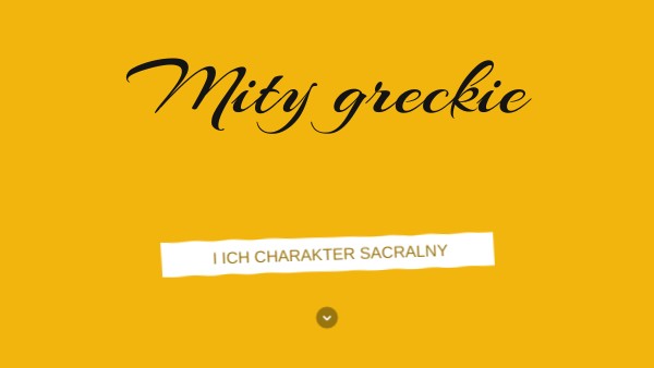 Mity greckie | Genially