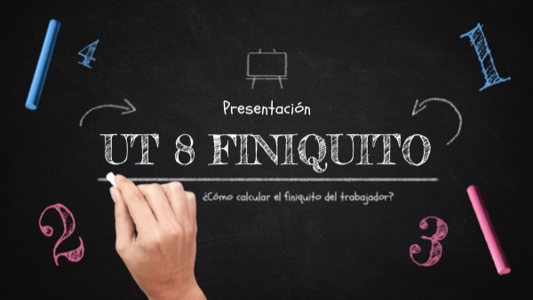 Cálculo del Finiquito- UT8 IPE | Genially