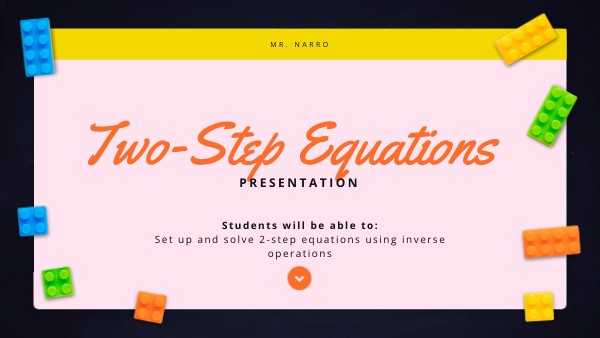 Two-Step Equations Class