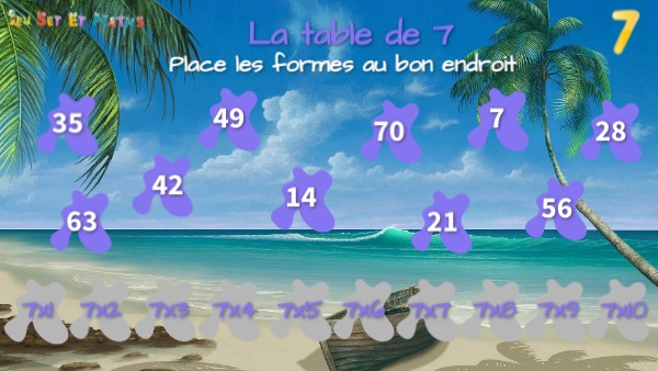 7 Table de Multiplication par 7 | Genially