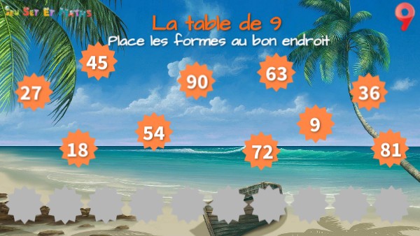 9 Table de Multiplication par 9 | Genially