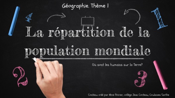 Géo 6°. Répartition population | Genially