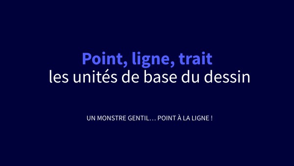 Point, ligne, trait | Genially