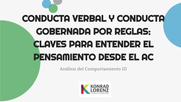 Conducta Verbal y CGR | Genially