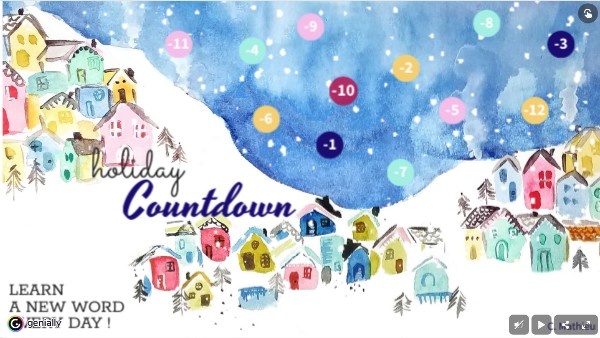 Holiday countdown | Genially