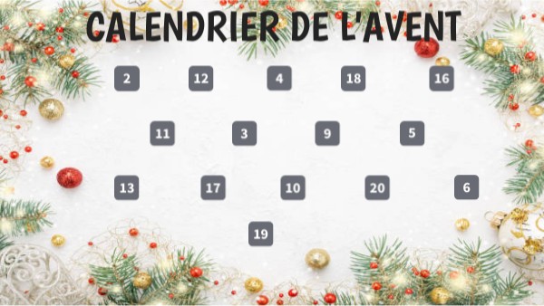 Calendrier de l'avent | Genially
