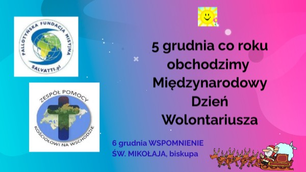 Wolontariat 5 grudnia | Genially