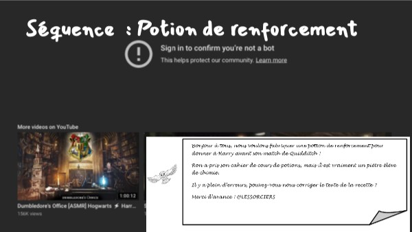 Séquence potion de renforcement | Genially