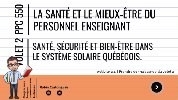 VOLET 2 | PPC 550 | UdeS | Genially